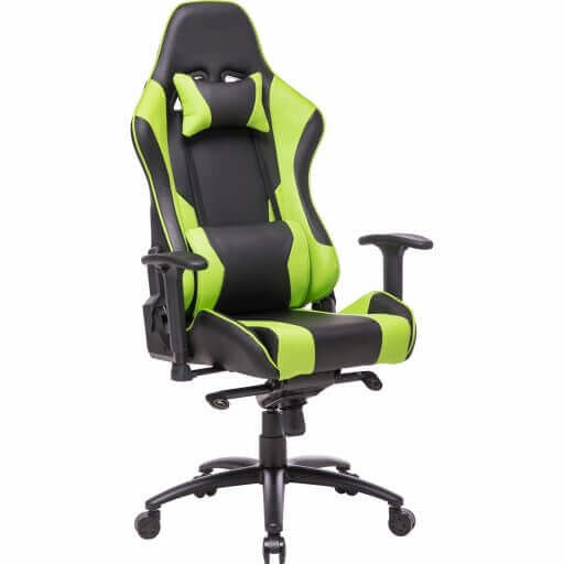 Ergonomic High-Back Gaming Chair - Adjustable Lumbar Support & PU ...