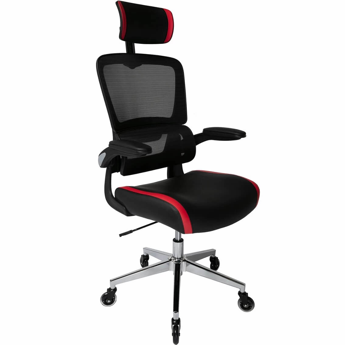 Flip Arm Ergonomic Mesh Gaming Office Chair - Adjustable Headres ...